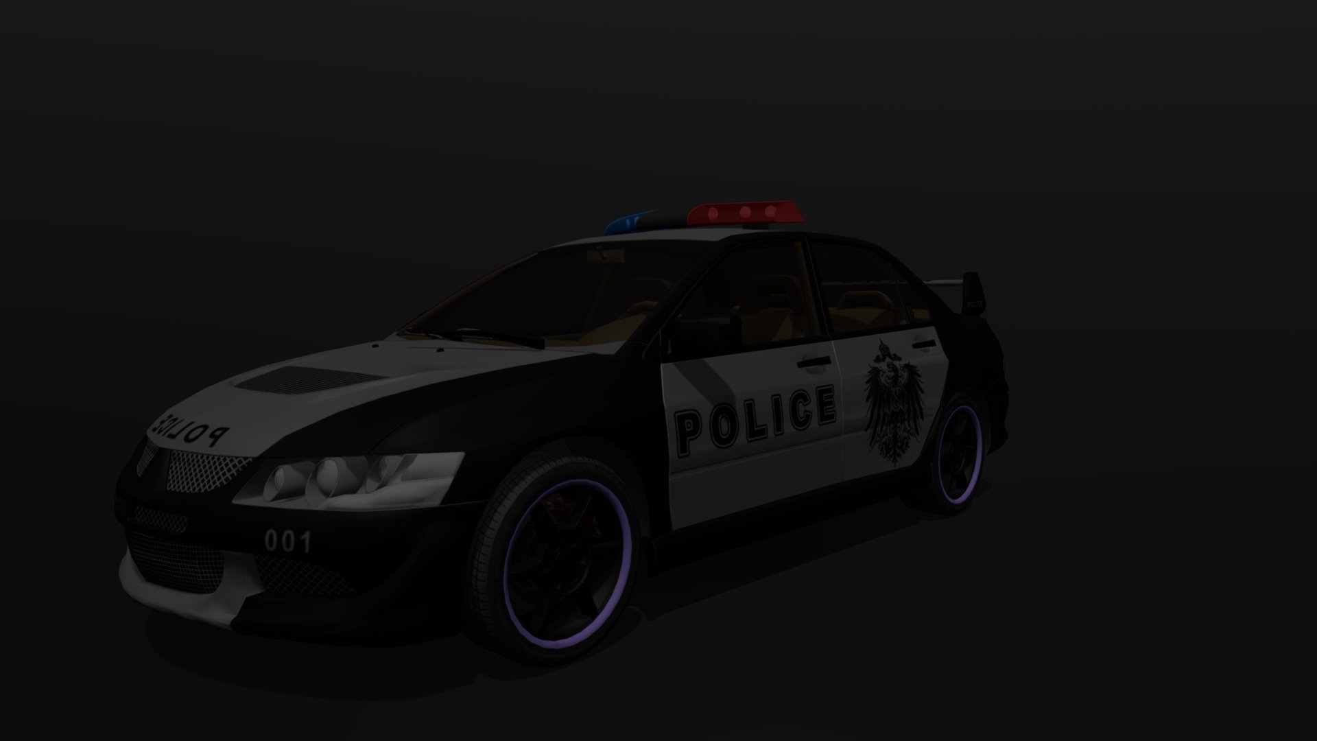 Mitsubishi Lancer Evo IX(Highway Patrol) - Download Free 3D model by ...