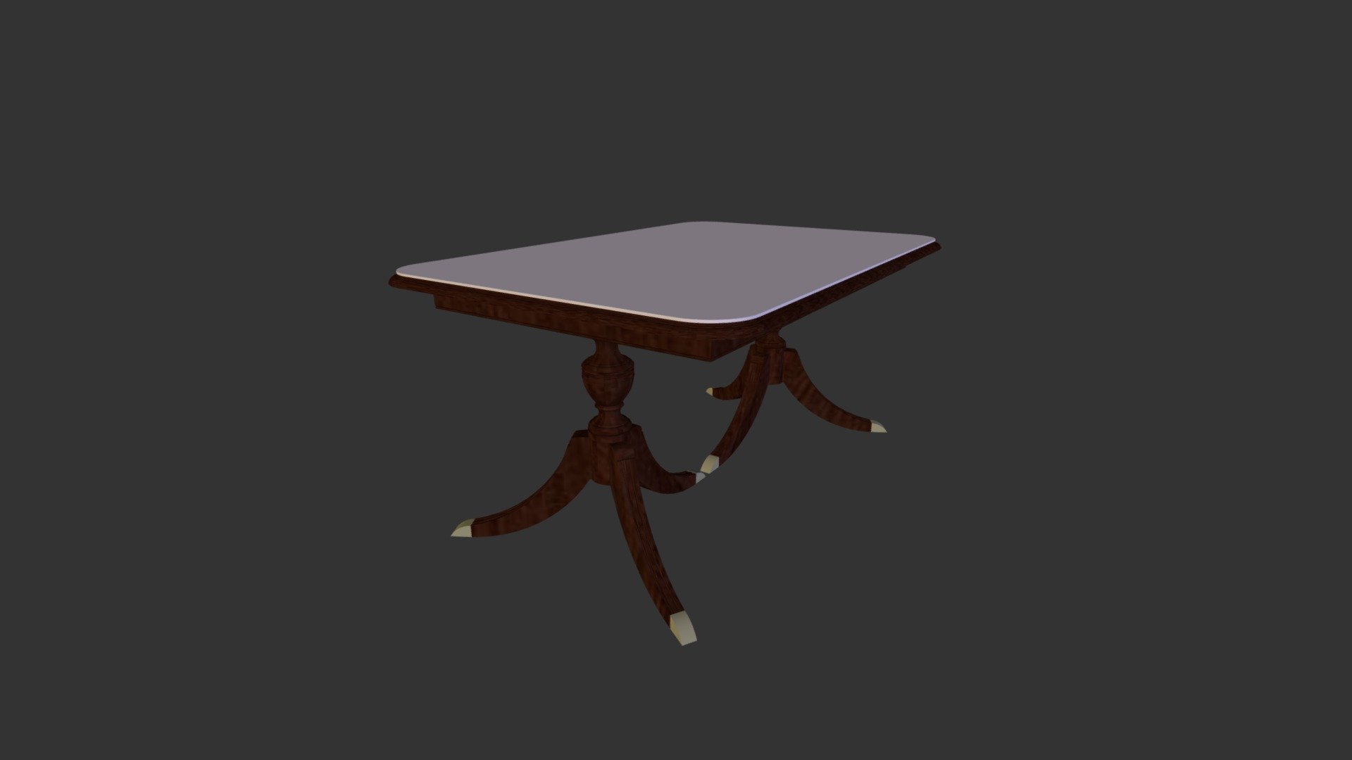 Darkwood Glass Dinner Table - 3D model by merlinkatz [a26a711] - Sketchfab