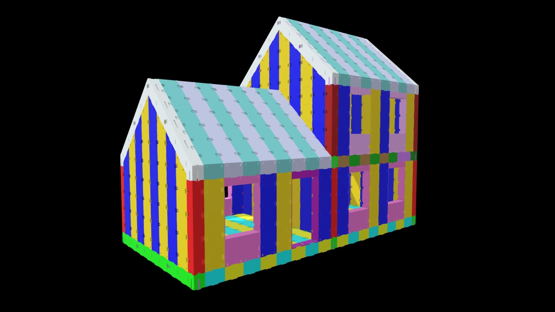 House 3 (edited 4mm MDF laser model) - Download Free 3D model by zewaho ...
