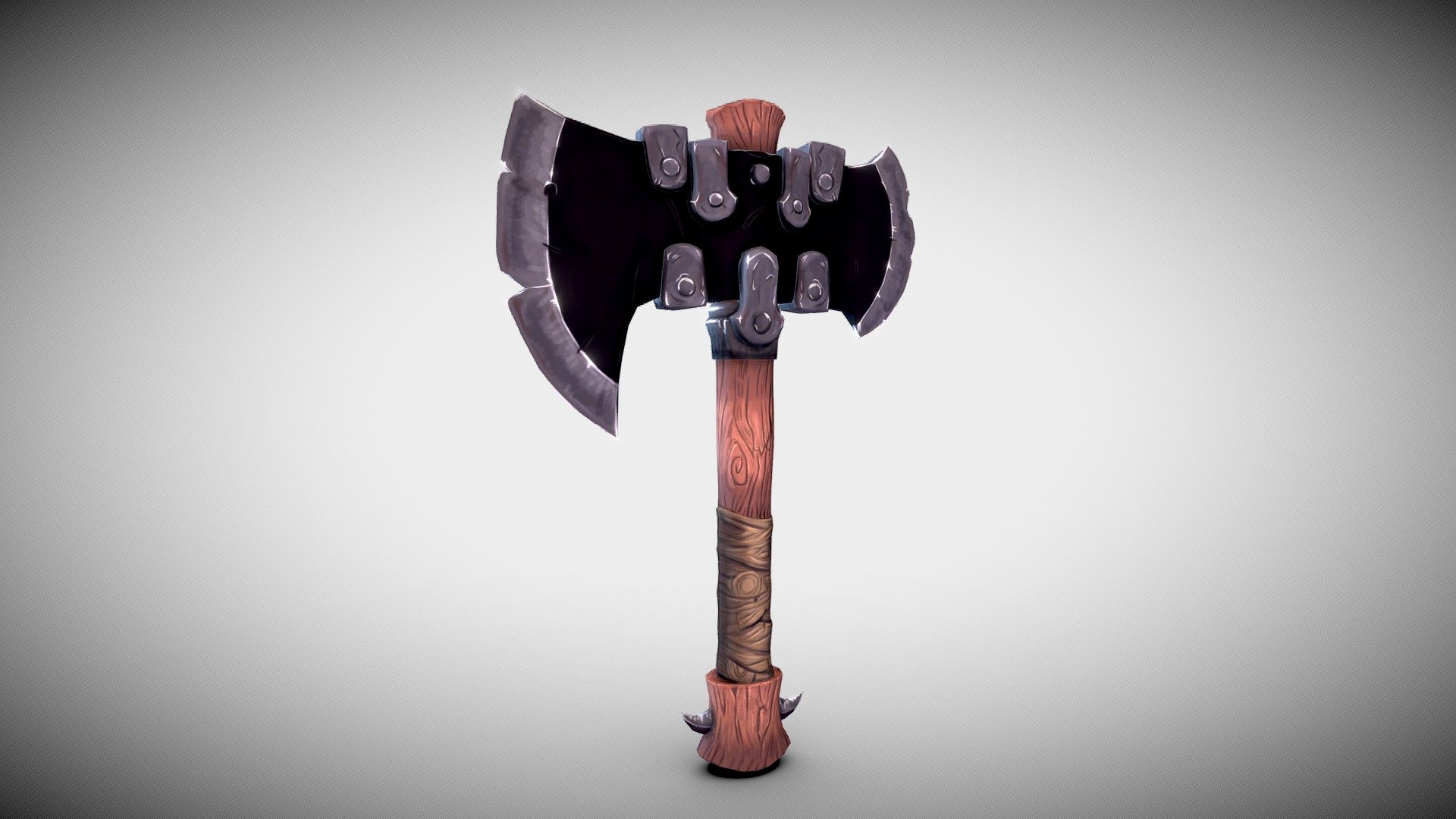 Battle Axe - 3D model by luckyremi [a26c8a2] - Sketchfab