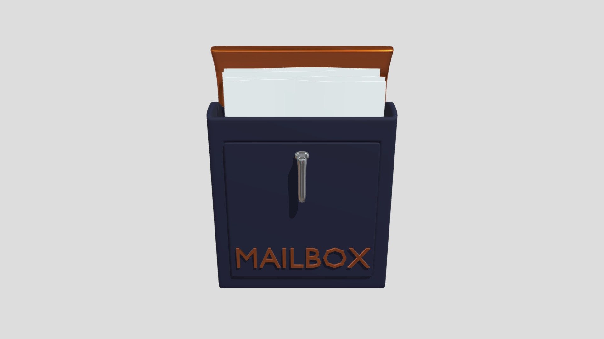 #004 : Mailbox - 3D model by Tiny Tatami Lab (@tinytatamilab) [a26c8c0 ...