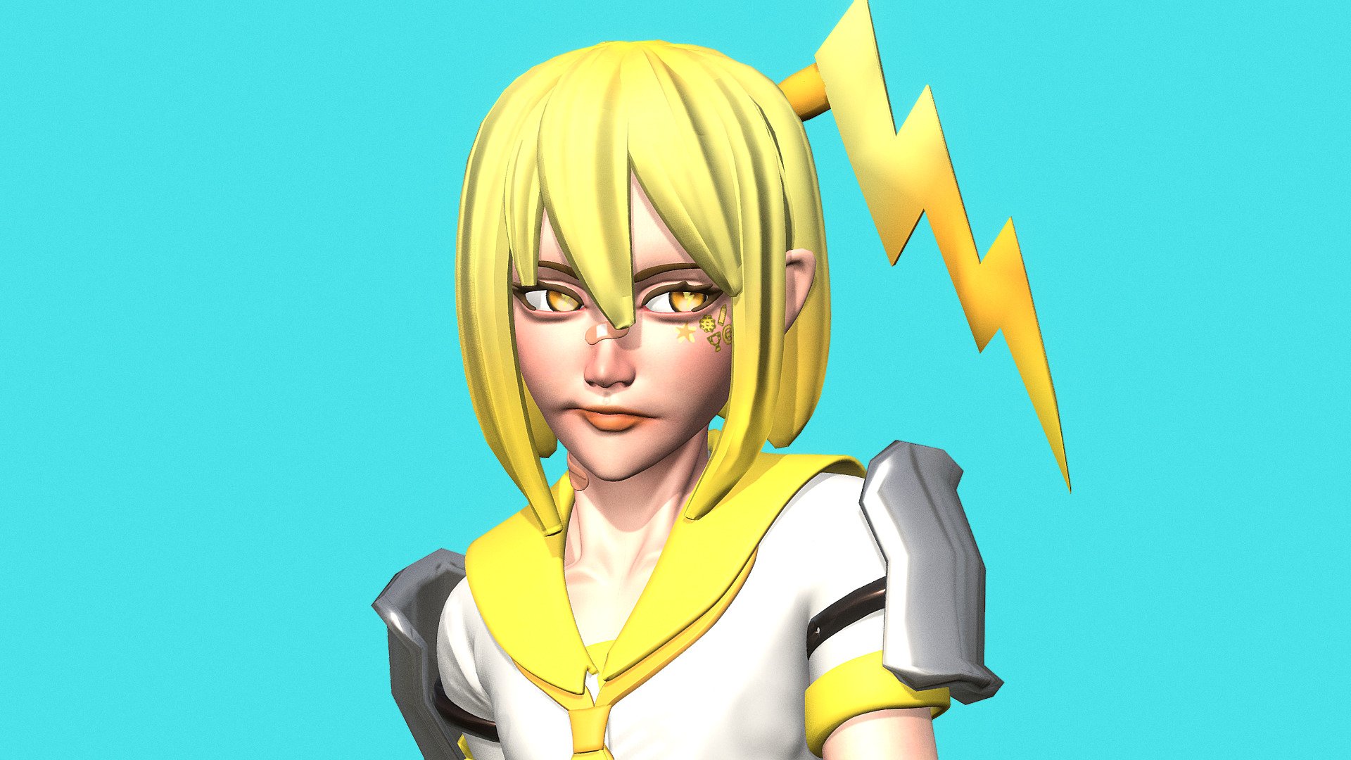 Satsuka The Lightning Warrior - 3D model by Snailpot MaysaChan ...