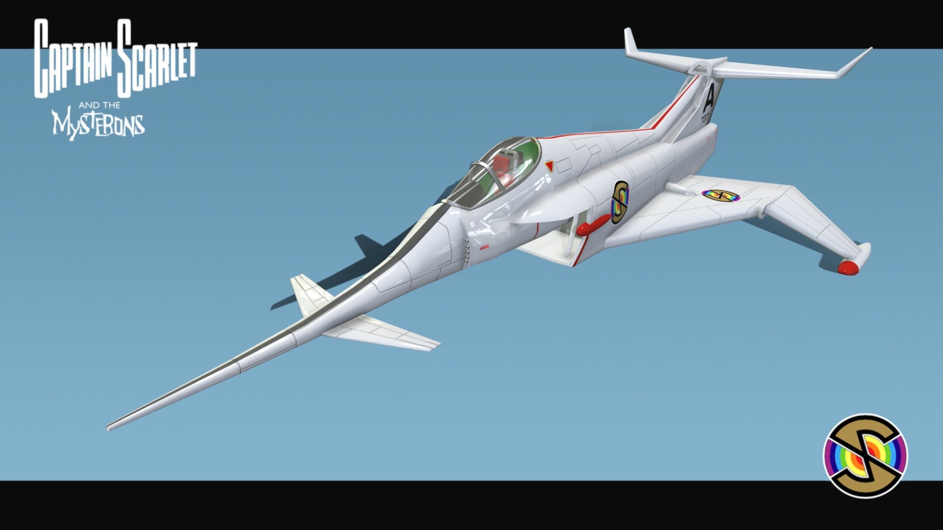 Captain Scarlet's Angel Interceptor - Buy Royalty Free 3D model by ...