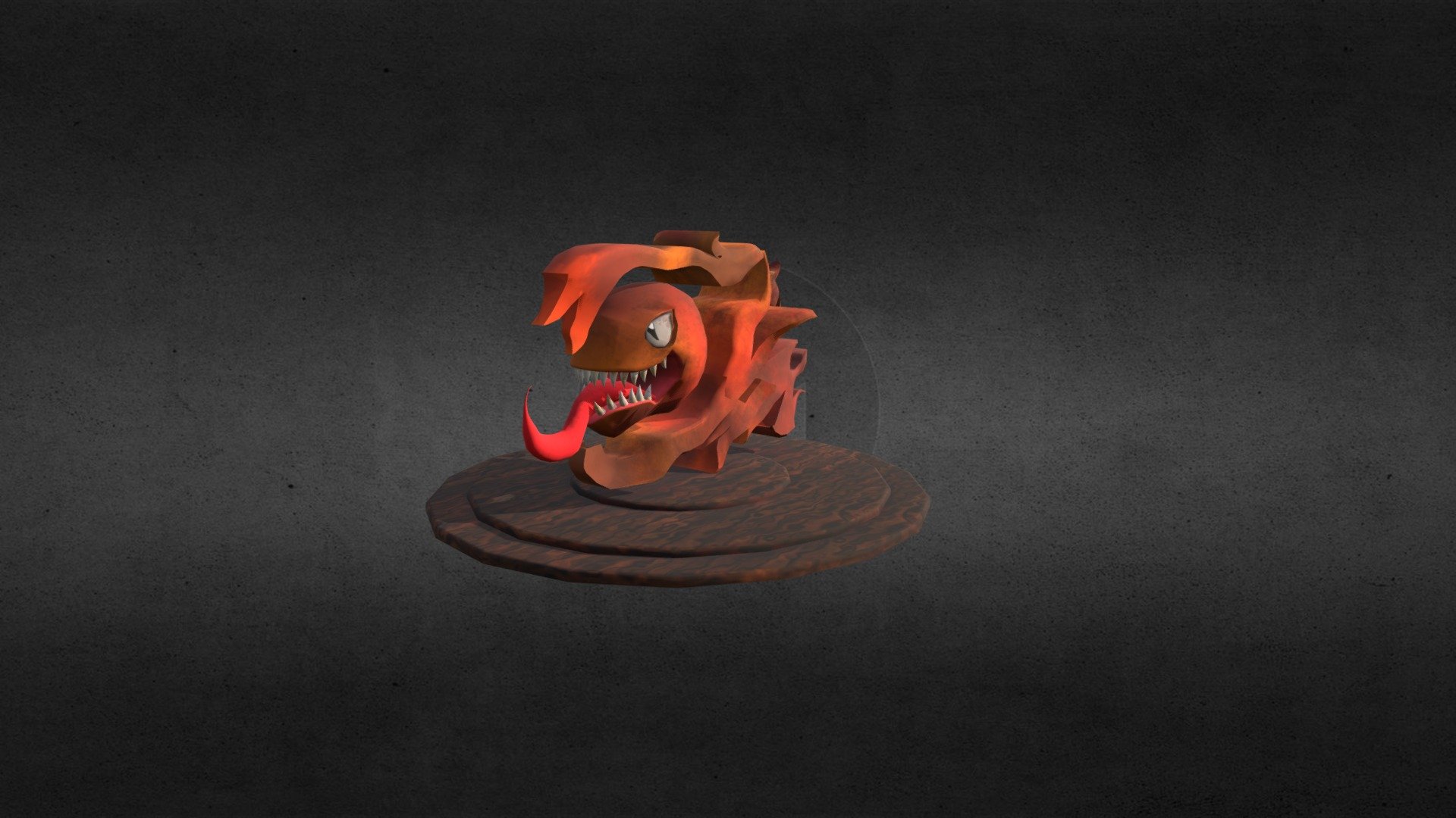 Cartoon styled fire monster - 3D model by brett1234 [a26e5b4] - Sketchfab