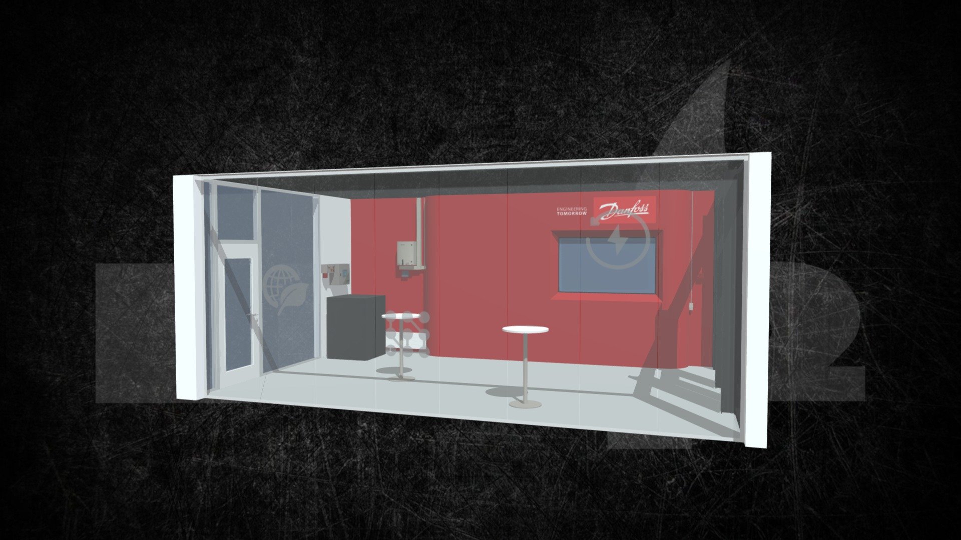 Danfoss Showroom Red Wall - 3D model by Mick K (@haarbollen) [a27160f ...
