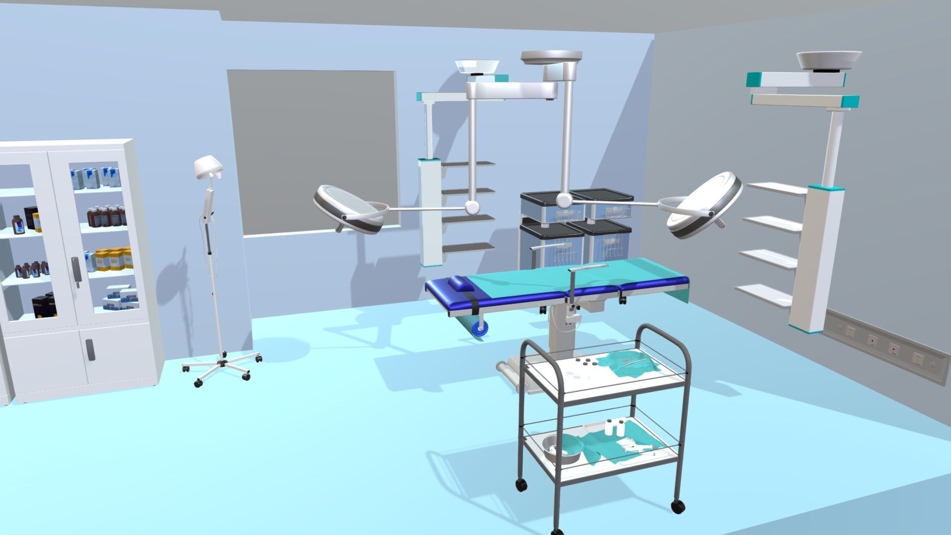 Hospital operating room - Download Free 3D model by Chenchanchong ...