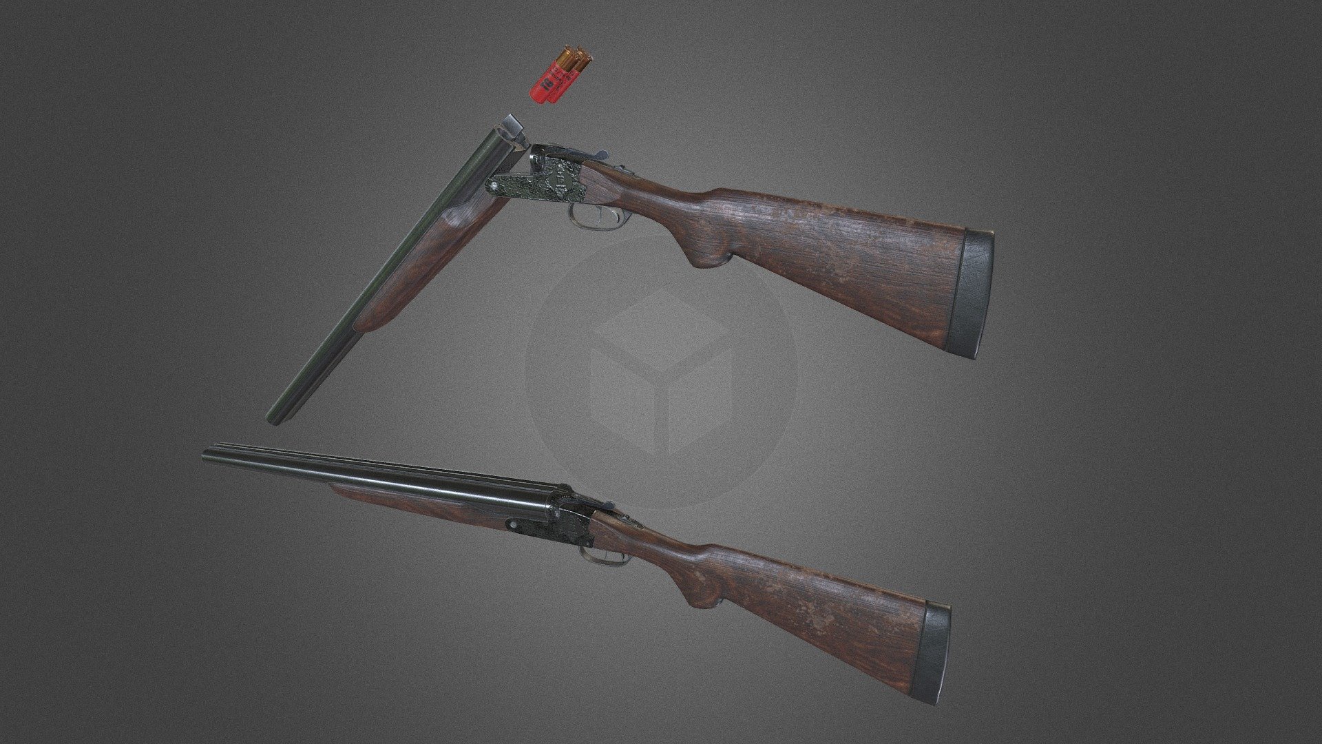 Double Barrel Shotgun - 3D model by JavaResistance [a274806] - Sketchfab