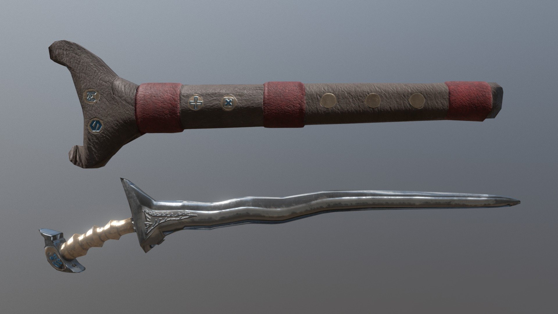 Wavy Blade - 3D model by GMoreau (@larrysuxdix) [a276c79] - Sketchfab