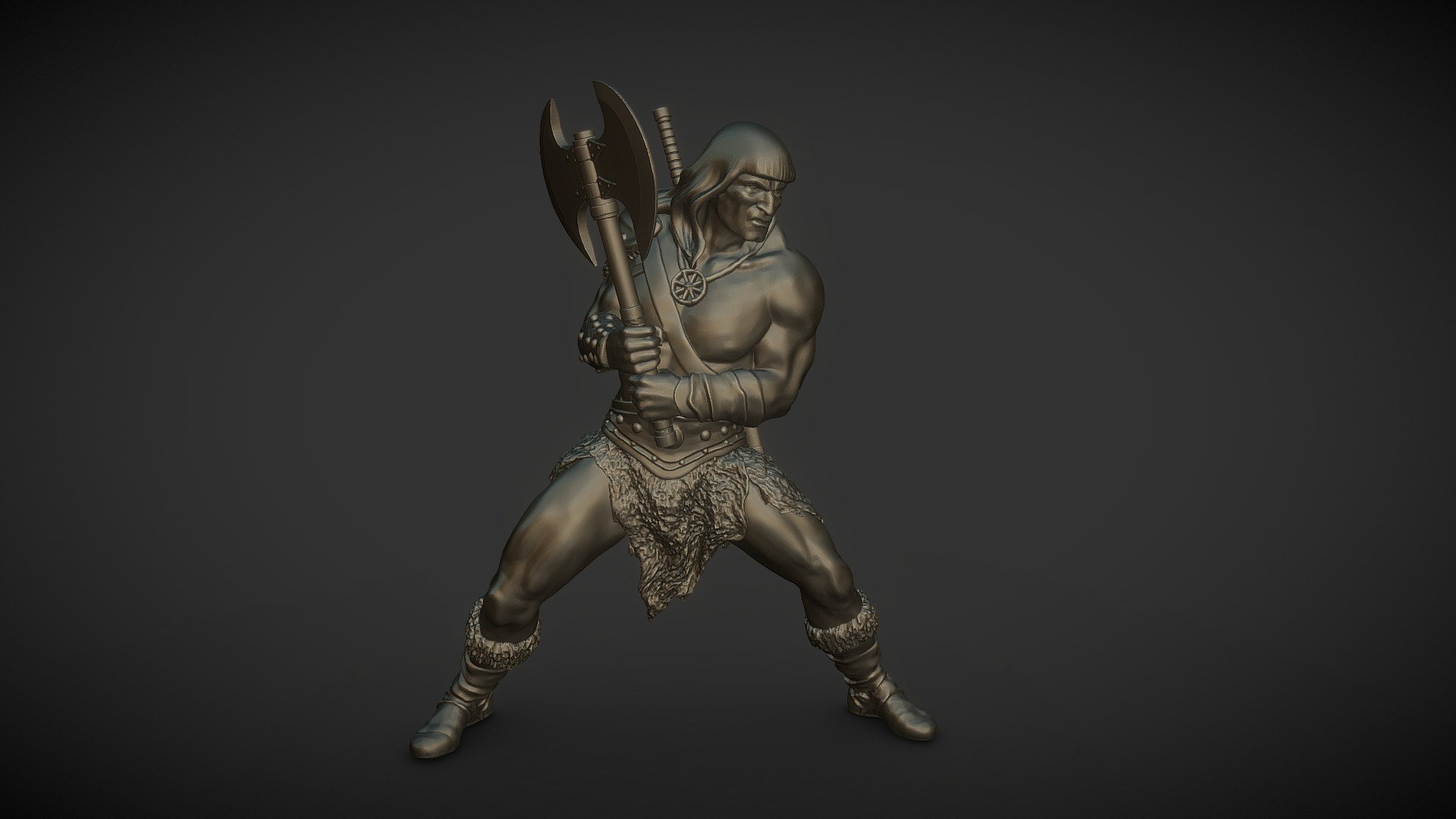 Bronan the Barbarian - 3D model by matiwashere [a2791f0] - Sketchfab