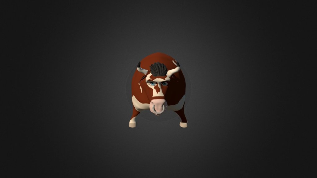 Bull - 3D model by 丁凡宇 (@dingfanyu) [a27c552] - Sketchfab