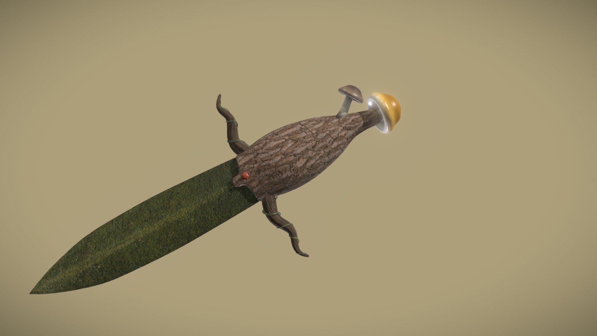 Nature Dagger - 3D model by ka_leidos [a27d87d] - Sketchfab