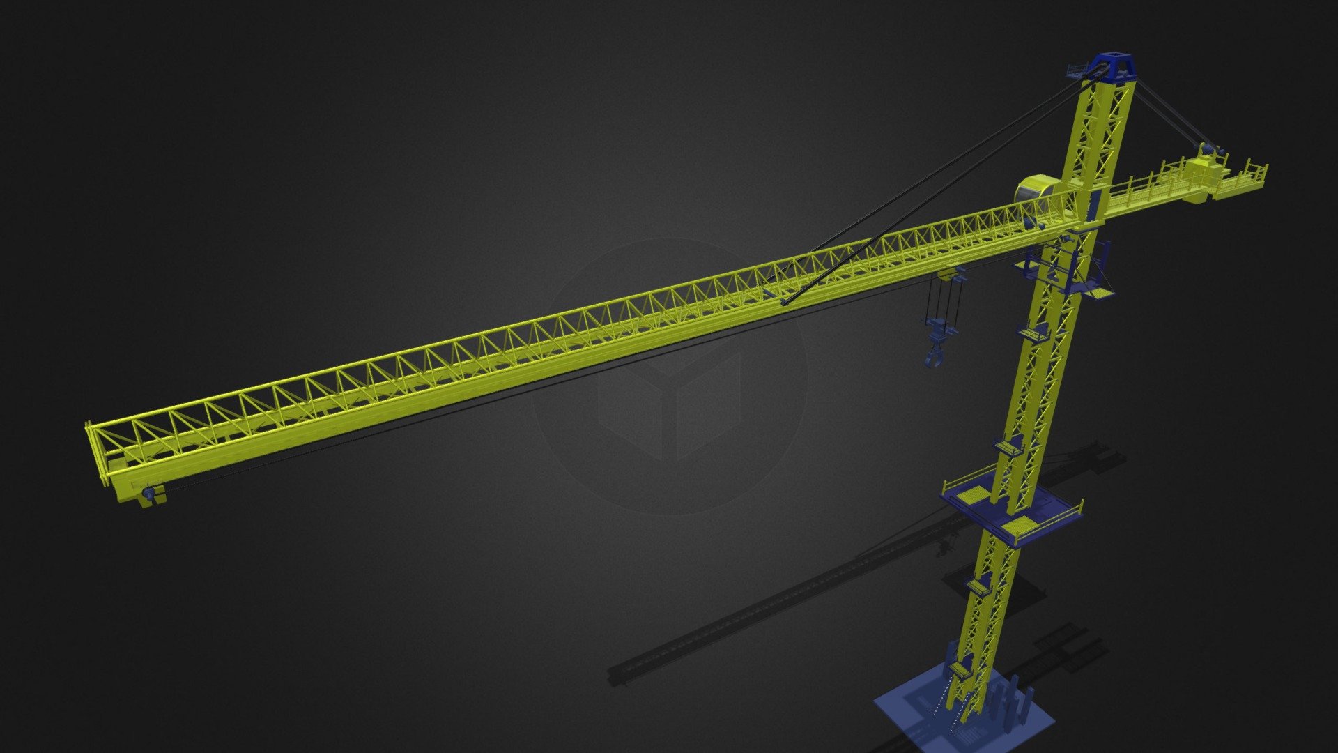 Crane Tower - 3D model by dikainst [a27da2f] - Sketchfab