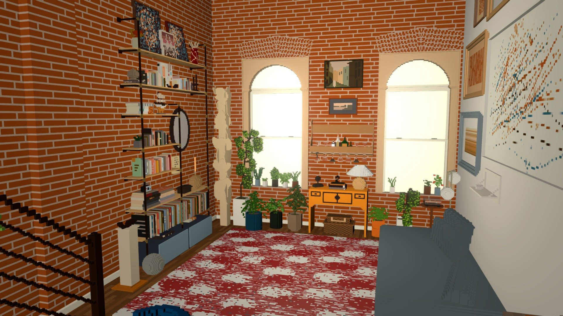Voxel Interior - 3D model by jamatczuk [a27da55] - Sketchfab