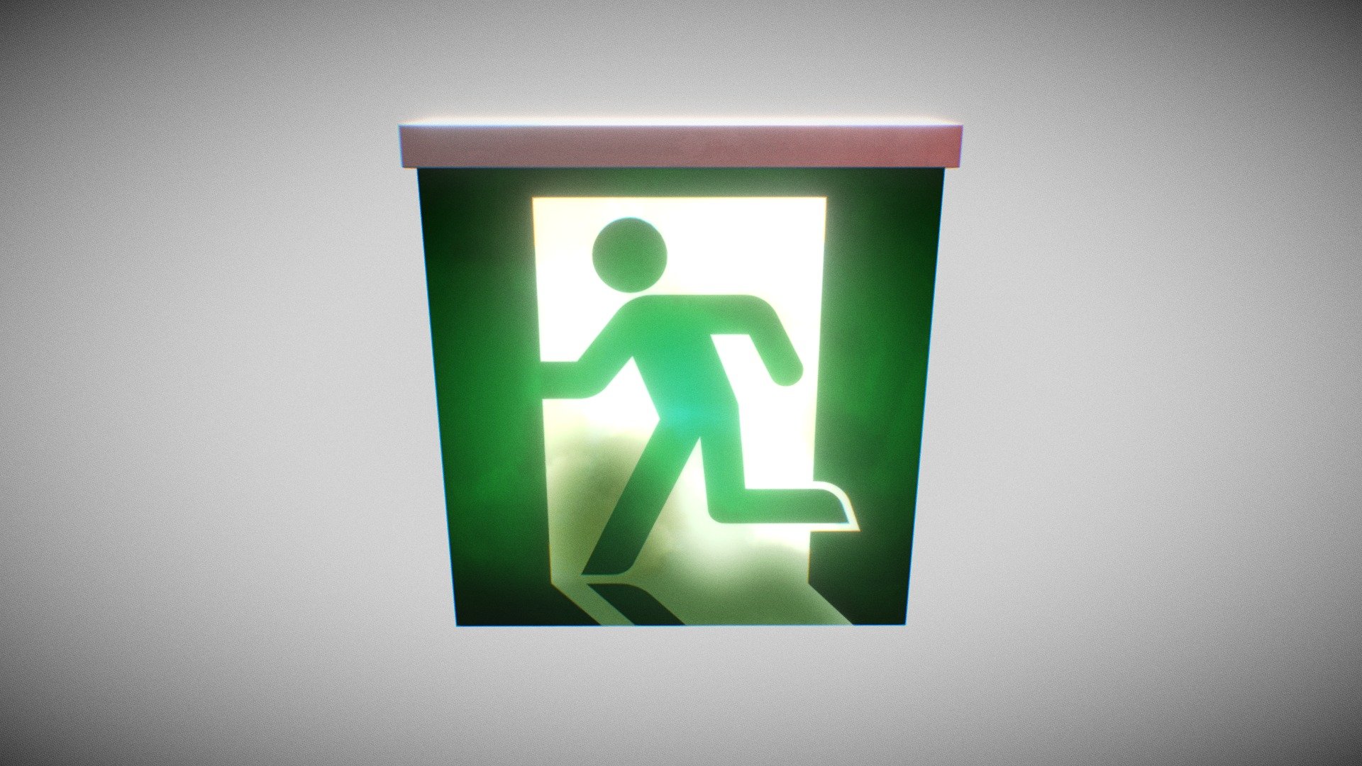 Exit Sign - Download Free 3D model by Ryoma - 凌雅 (@ryoma7612) [a27e12a ...