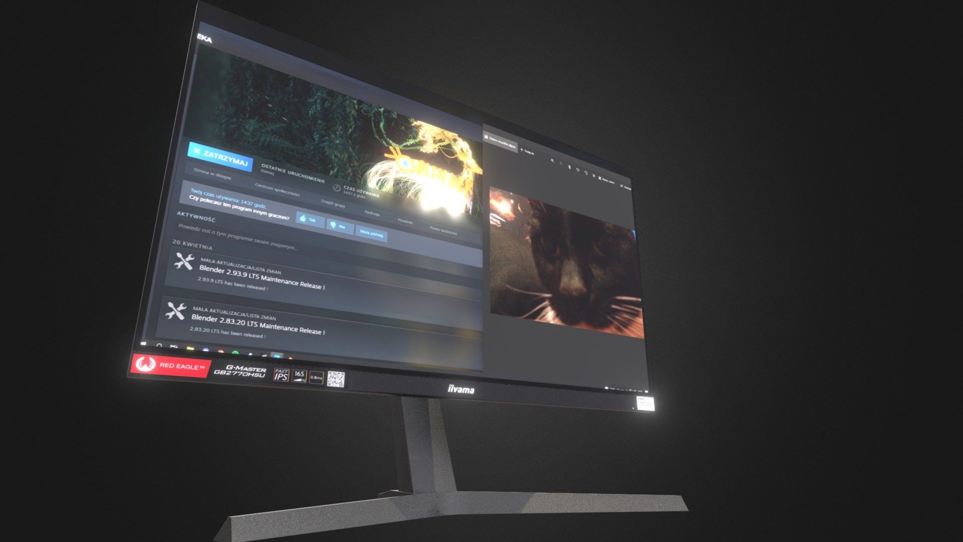 Rigged Gaming Monitor - 3D model by BlendedPopcorn (@Blendead_Popcorn ...