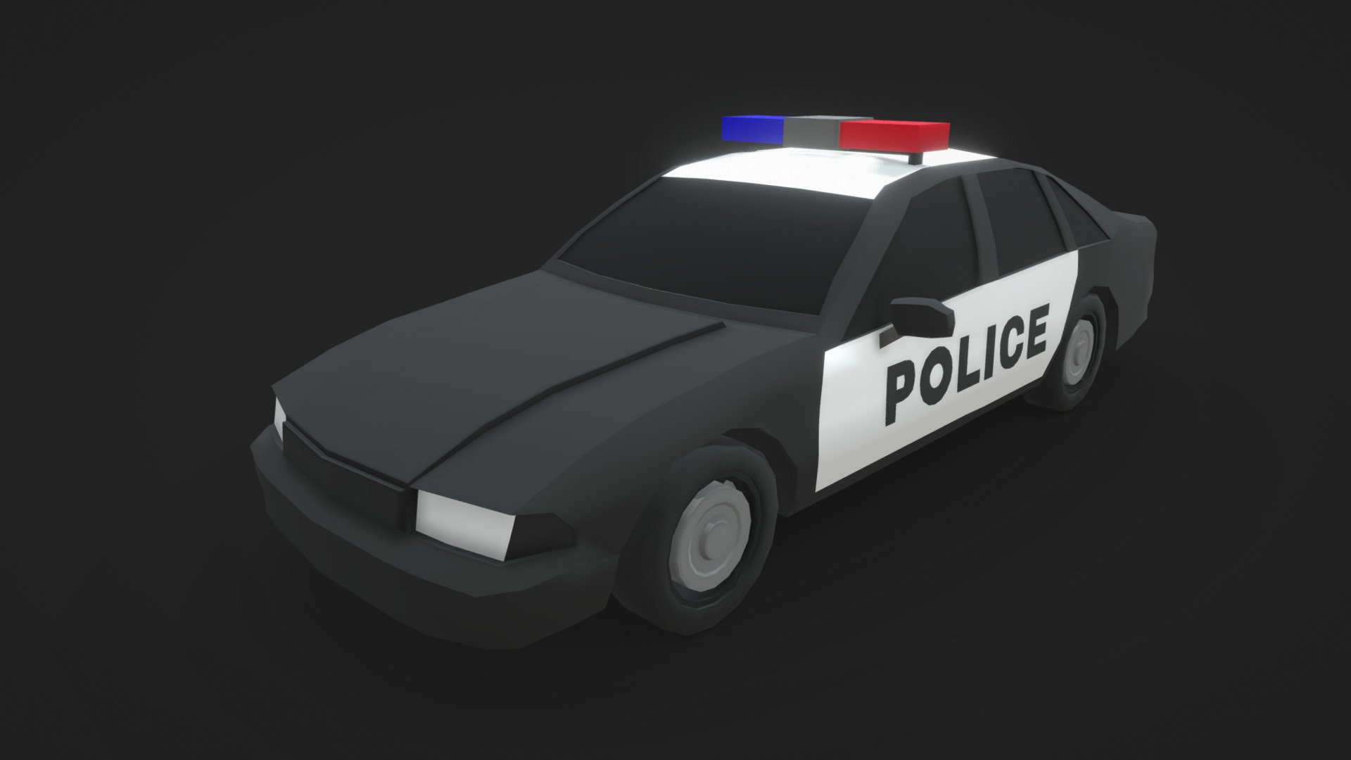 Low-poly Chevrolet Police Car 3D model - Buy Royalty Free 3D model by ...
