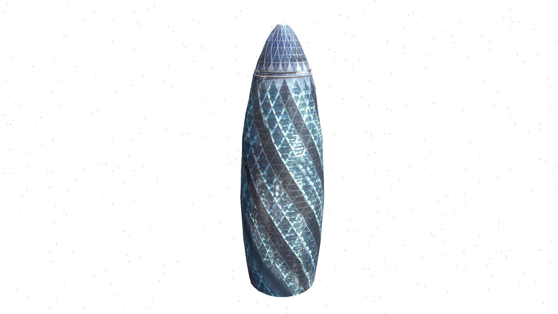 The Gherkin (30 St Mary Axe) Low Poly - Buy Royalty Free 3D model by ...