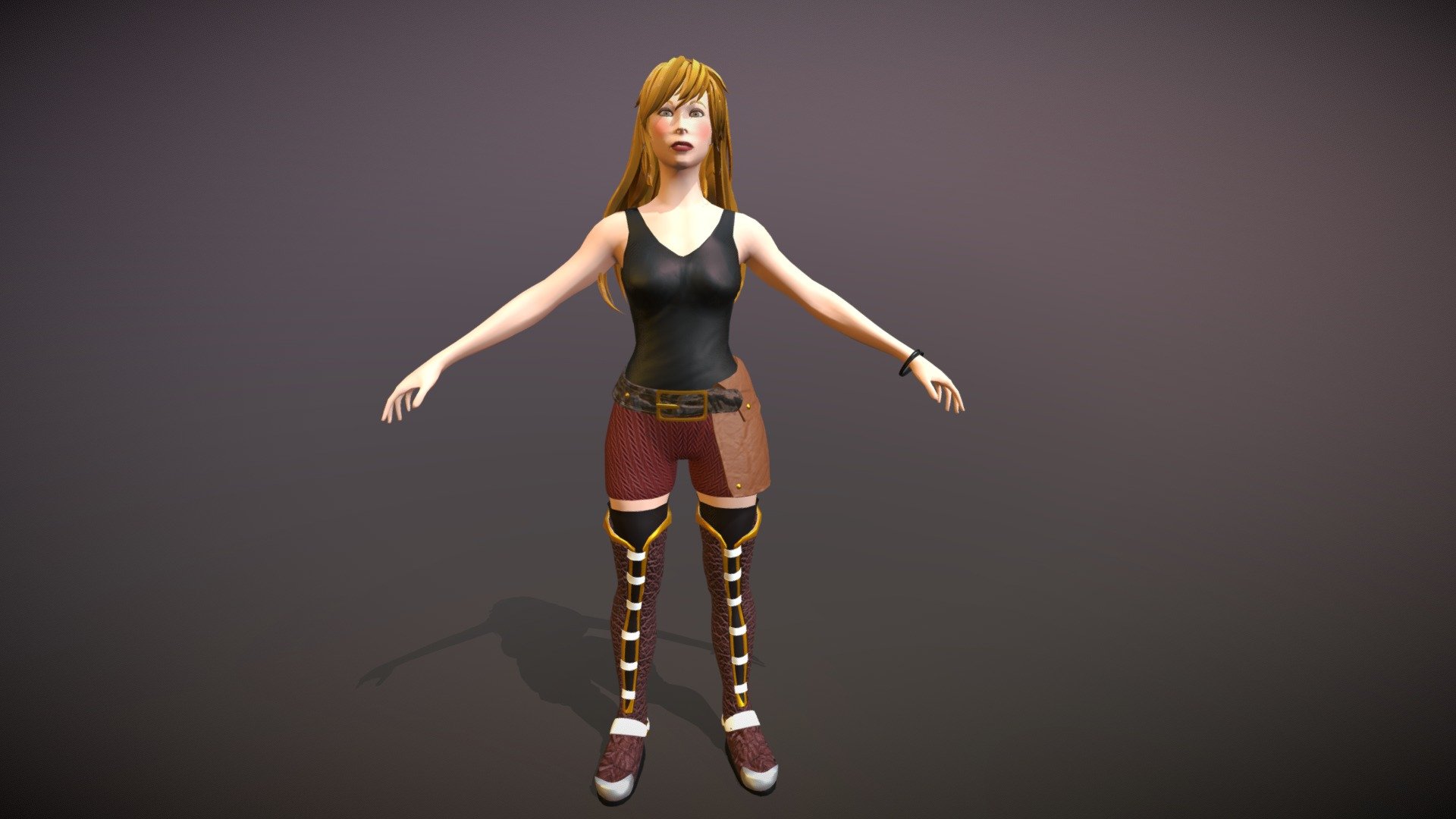 Anime Lowpoly Character - Download Free 3D model by happybohra709 ...