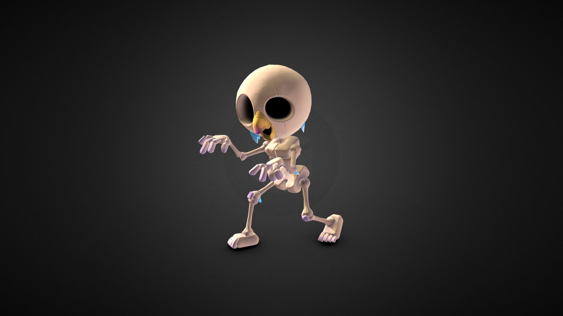 Game asset - Cold Bones character - 3D model by Imanol Matias ...