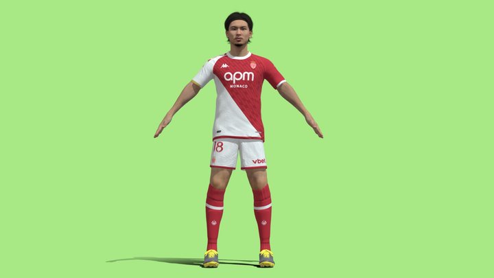 Footballer 3D models - Sketchfab