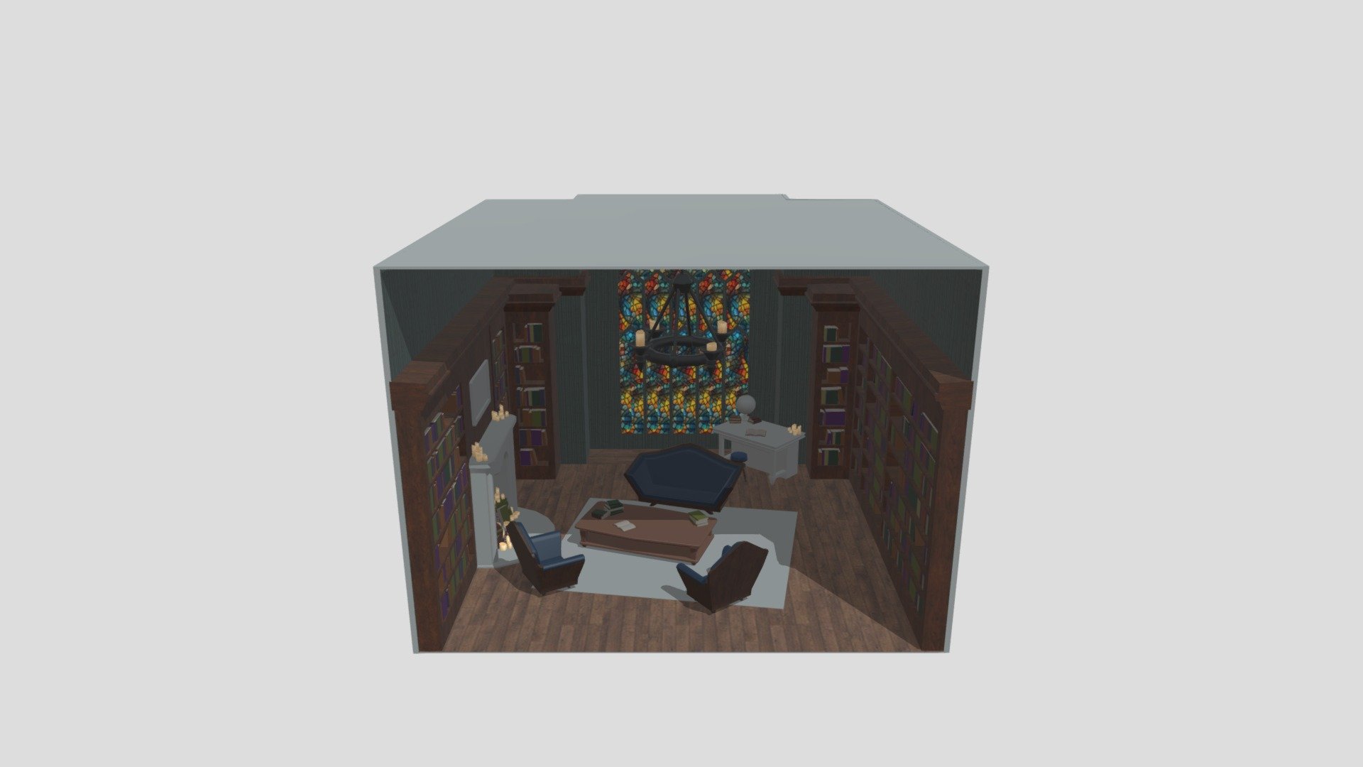 Library - 3D model by LauralieA [a287e08] - Sketchfab