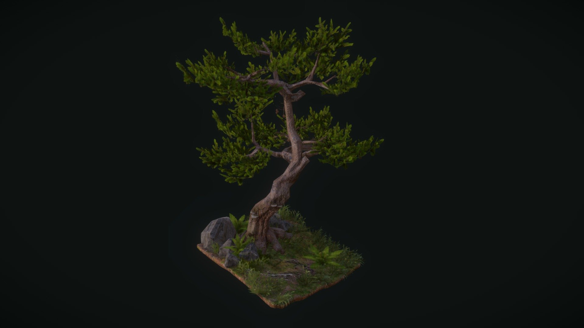 Mountain Tree - Download Free 3D model by Tymon Harlender (@tharlender ...