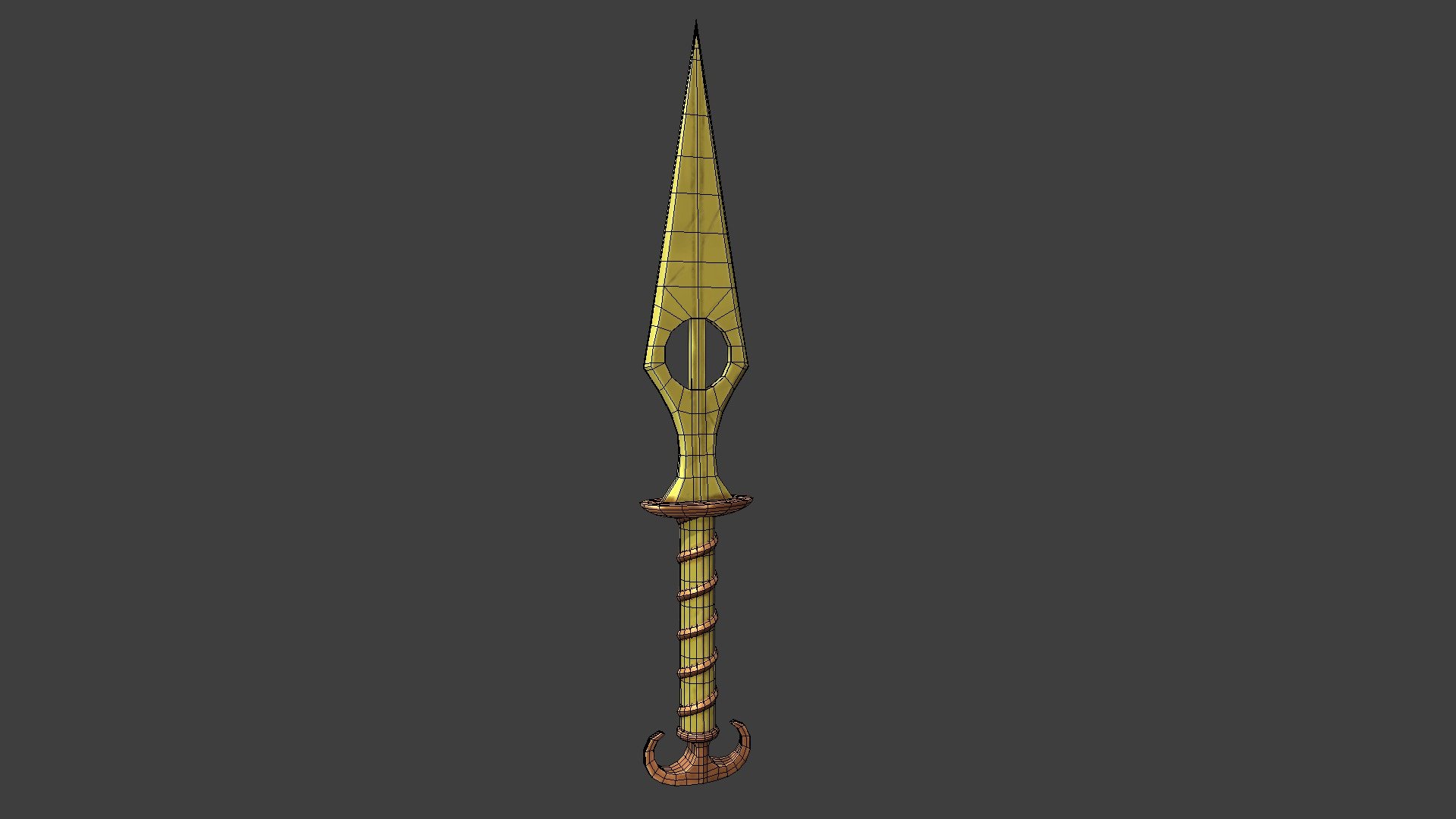 Dagger Low Poly- Very Hi Resolution - Download Free 3D model by mbesham ...