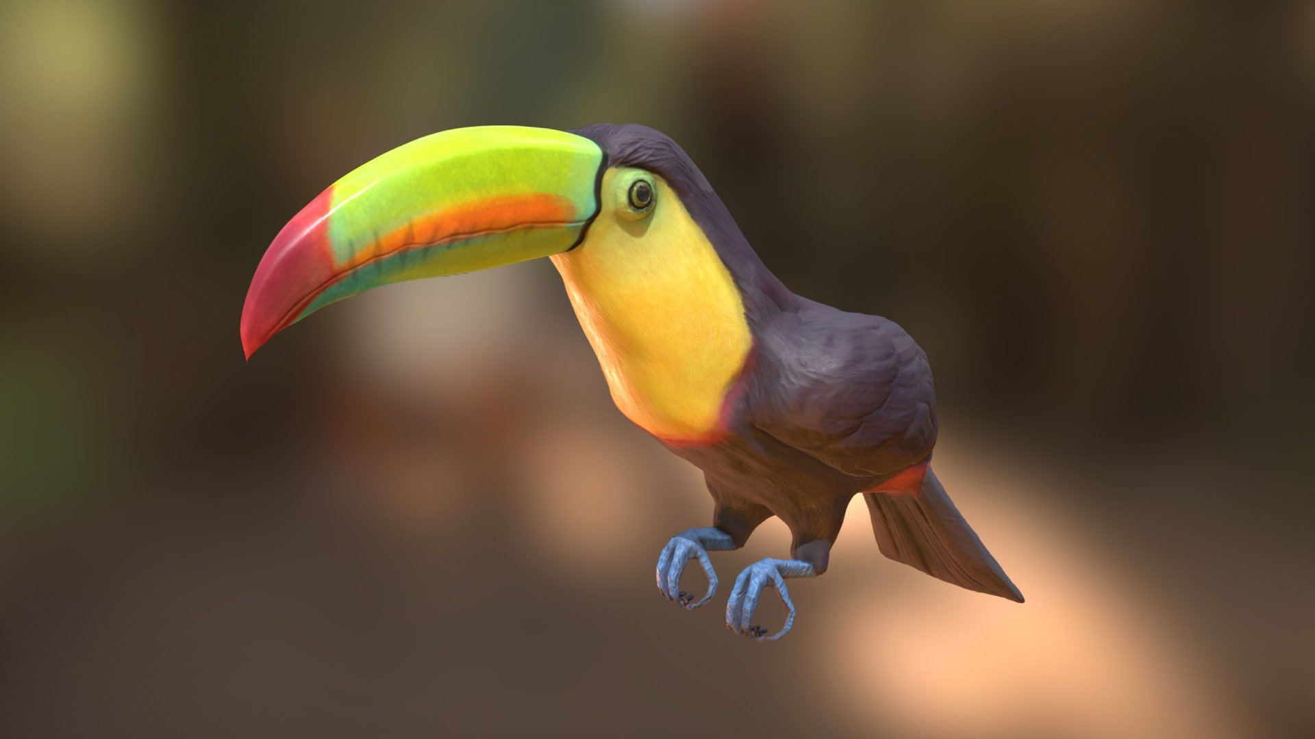 Keel-Billed Toucan - 3D model by isabelsmith.art [a29489b] - Sketchfab