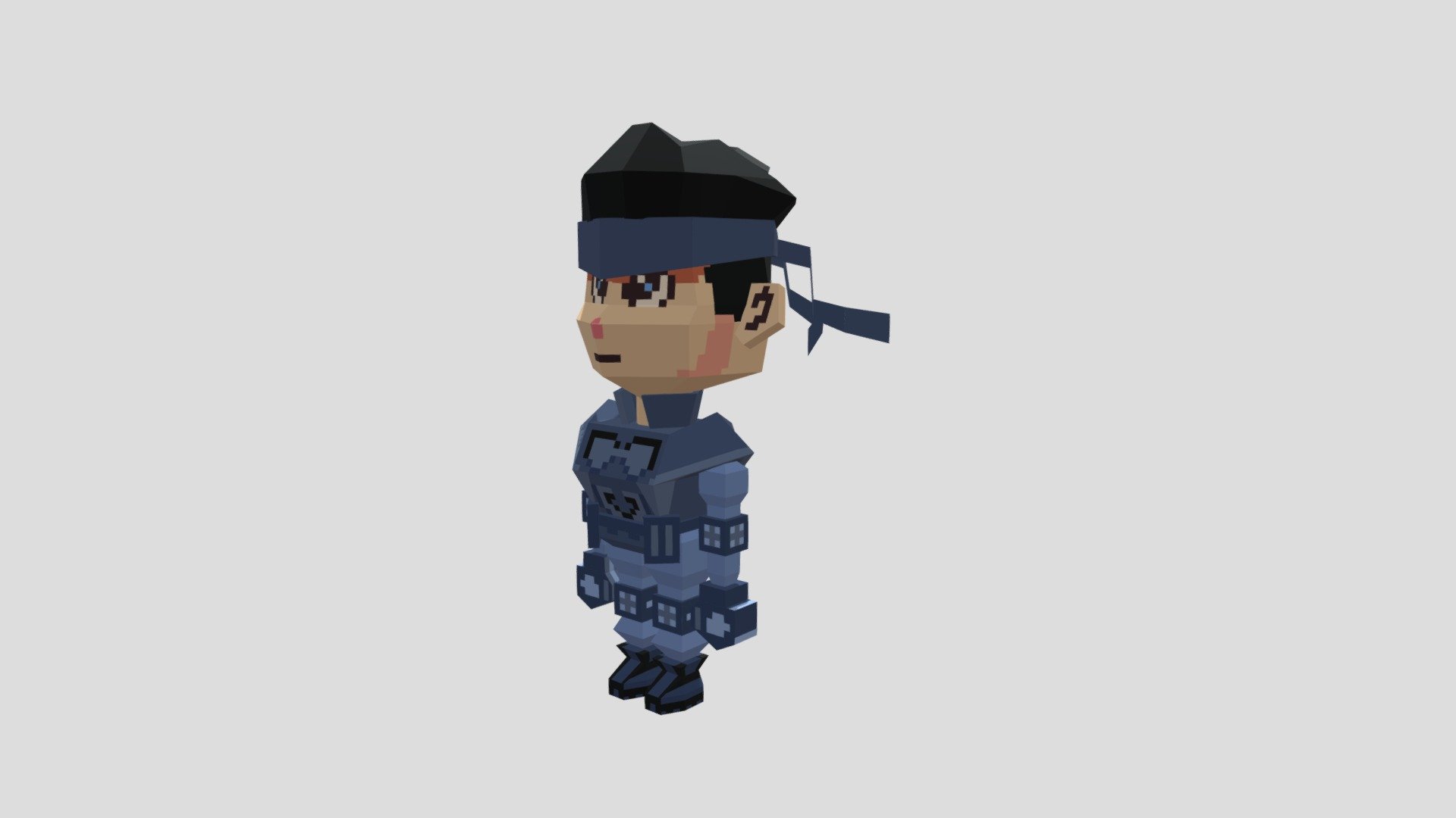 Low poly character | Blockbench - Download Free 3D model by 3DartSam ...