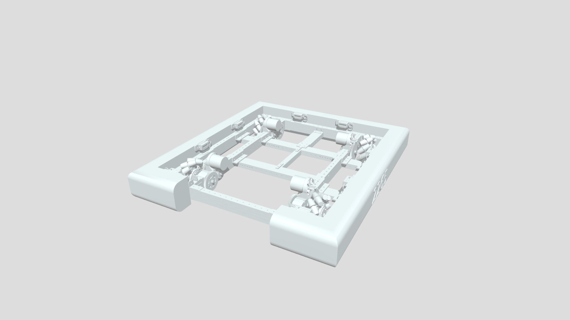 Mecanum Chassis - 3D model by stantonl [a2955e0] - Sketchfab