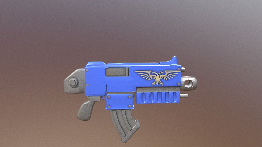 Warhammer 40k Bolter - 3D model by LeeT96 [a2955f0] - Sketchfab