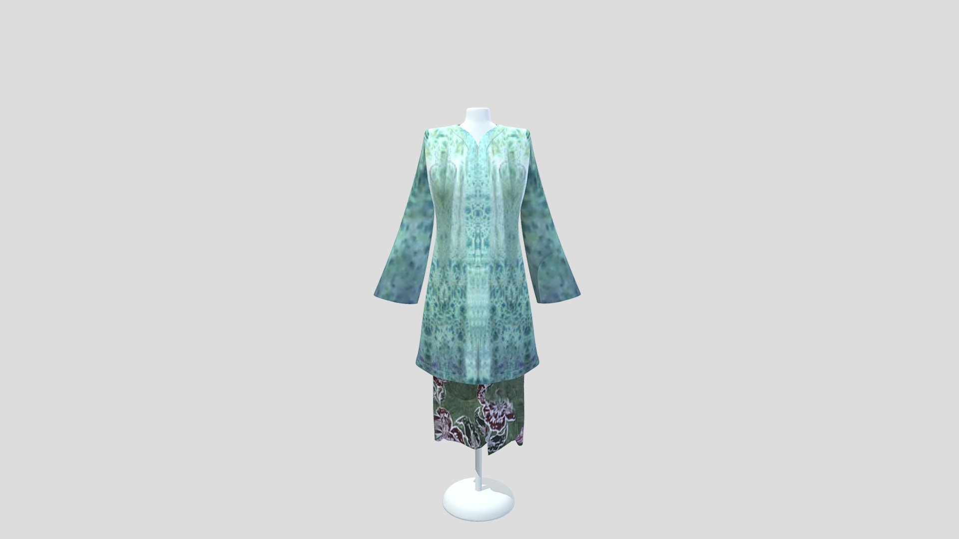 BATIK KEBAYA RIAU - Download Free 3D model by eeelabvisual [a295e68 ...