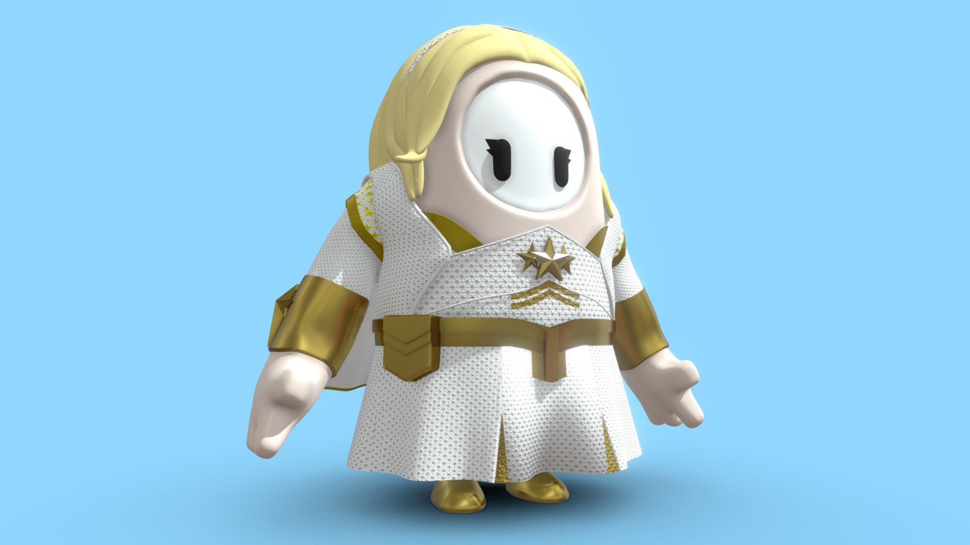 Fall Guys Starlight Skin - 3D model by Robert Raicea (@Robert_Raicea ...