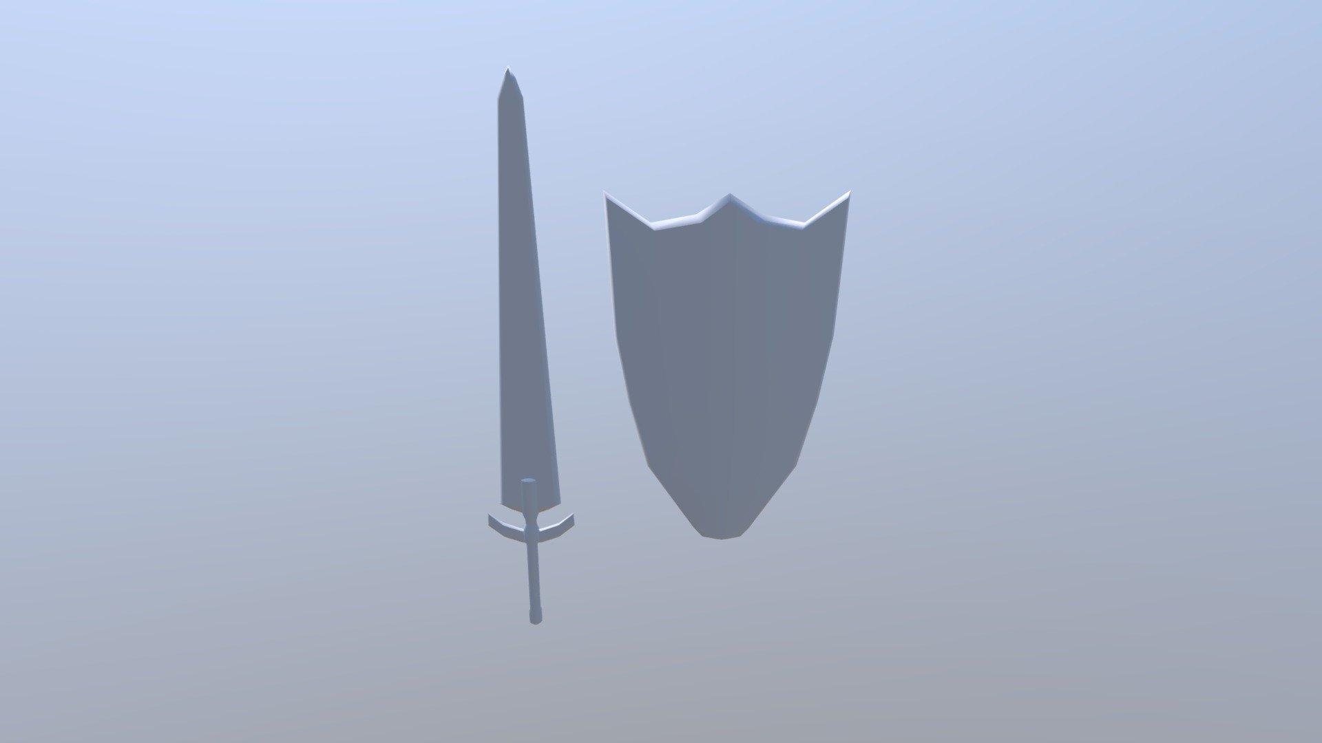 Sword& Shield - 3D model by tmorano [a2974ff] - Sketchfab