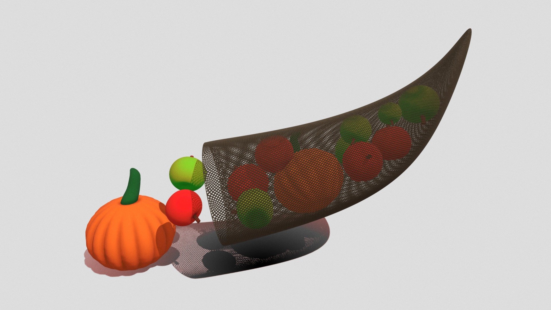 Low Poly Cornucopia - Download Free 3D model by Bim44 [a2999e8] - Sketchfab