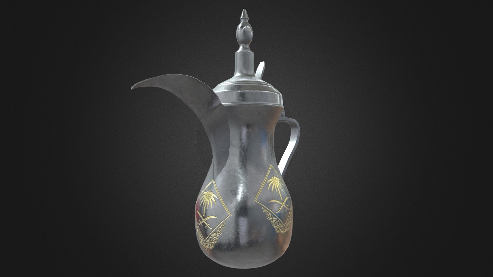 Saudi Dallah - Download Free 3D model by Fahd Alatwi (@ksa2030 ...
