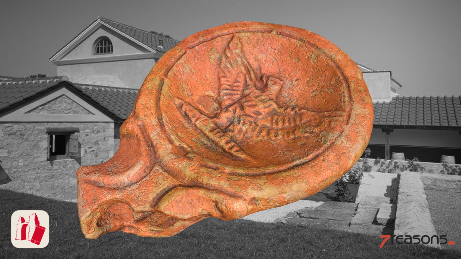 Roman lamp with an Eagle representation - 3D model by 7reasons [a29c173 ...