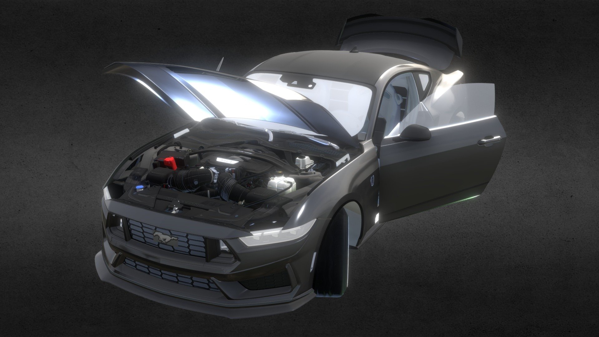 [FREE] 2024 Ford Mustang Dark Horse - Download Free 3D model by ...