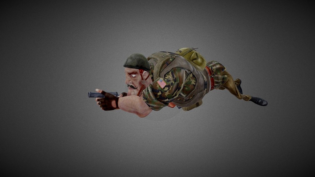 Pose Laying Shoot With Pistol Final1 - 3D model by BeyondMotion ...