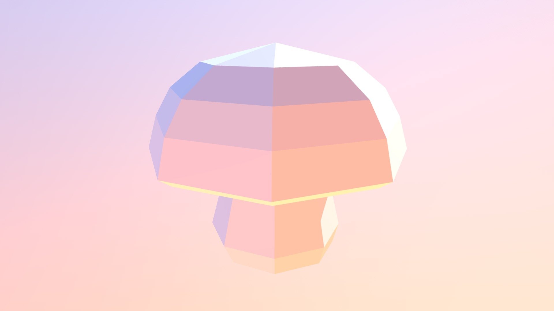 Low-poly Mushroom - 3D model by orangemagpie [a29e162] - Sketchfab