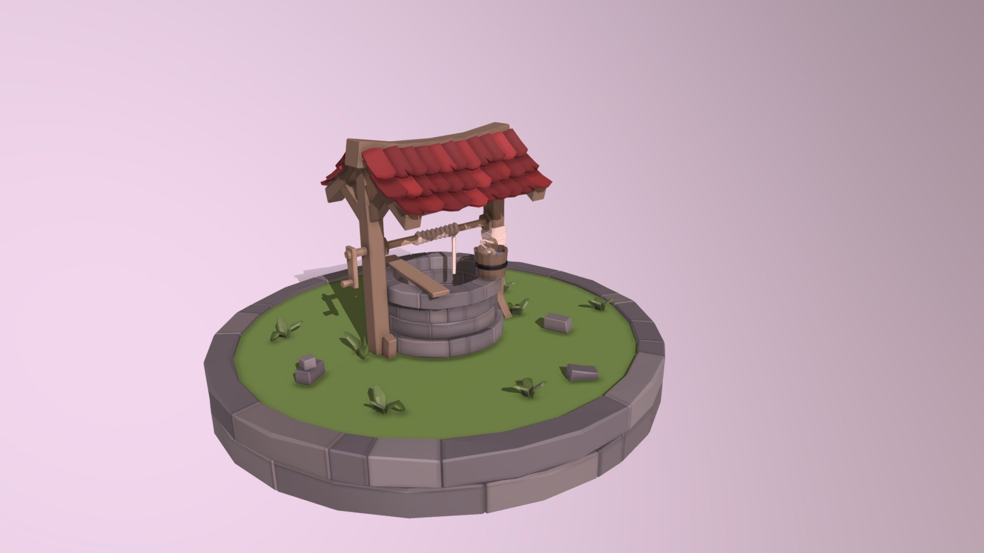 LowPoly Stylized Well - 3D model by Viroks [a29e966] - Sketchfab