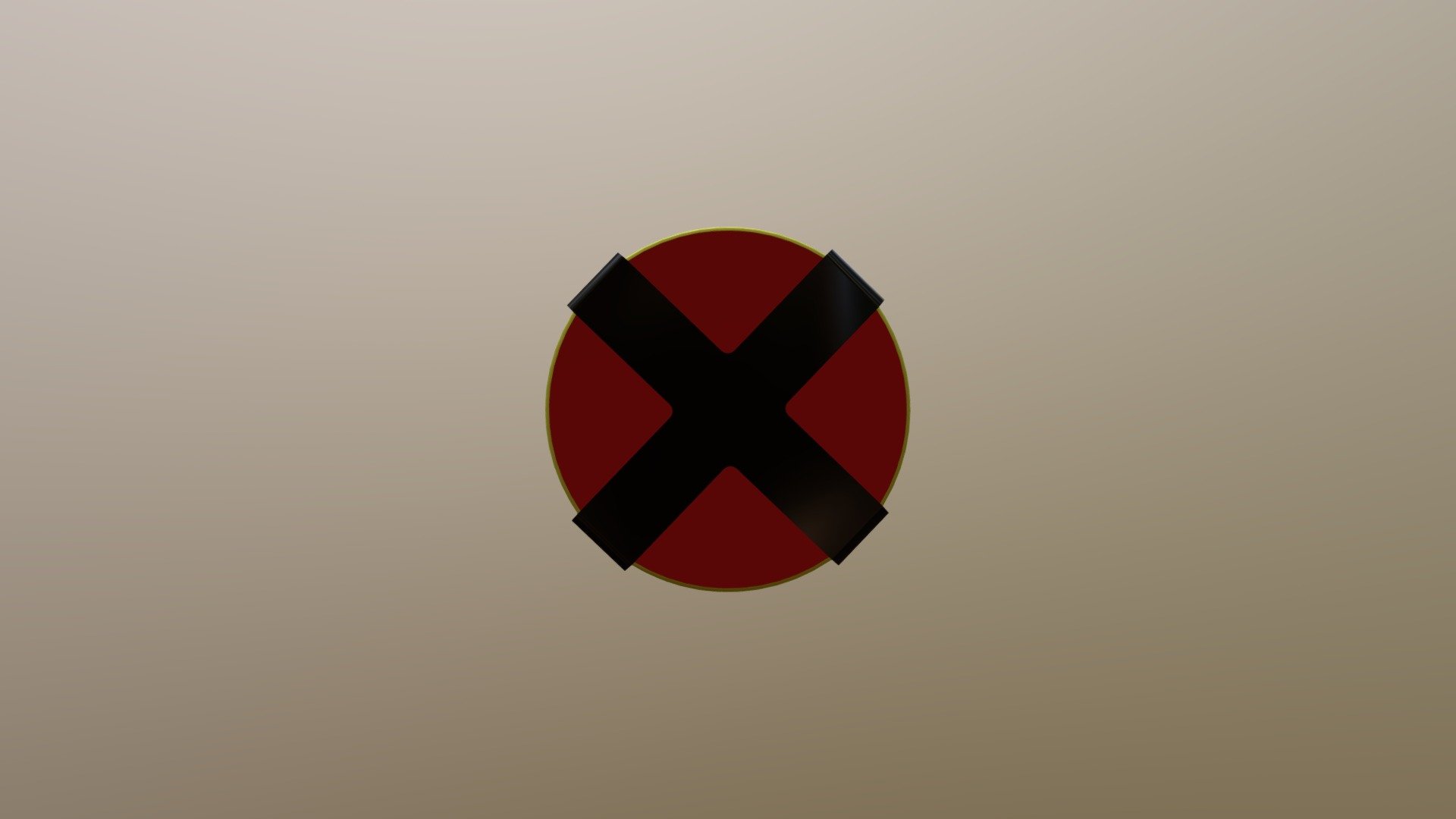 X-Men Emblem - 3D model by Andrew Kronenberg (@andrewkronenberg ...