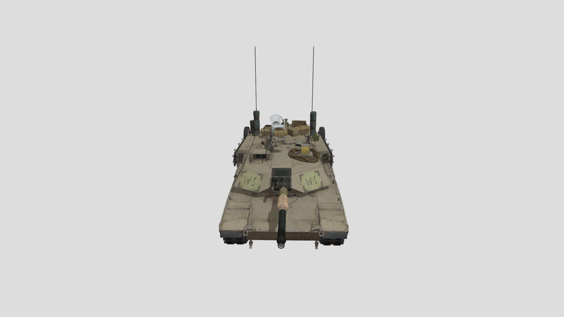 M1A1 Click-Bait (War Thunder) - Download Free 3D model by KojfDiscord ...