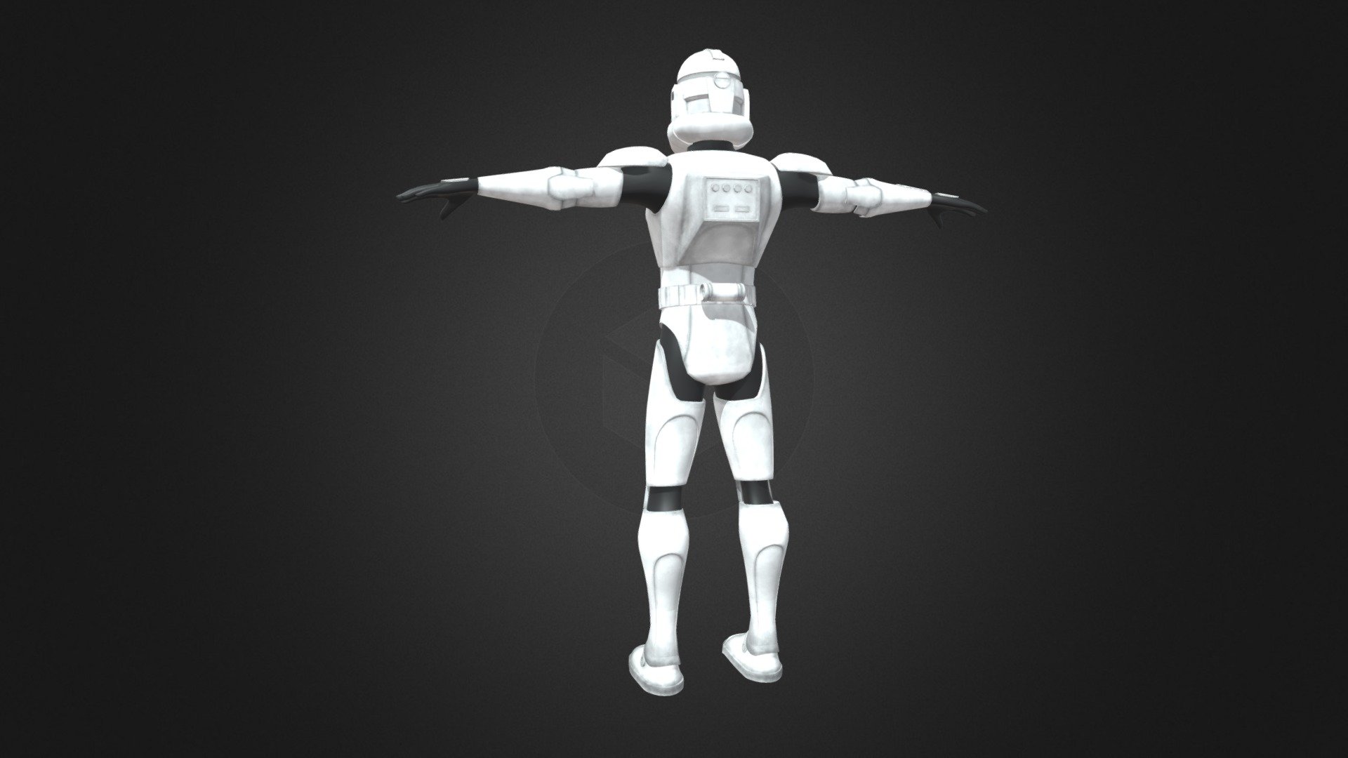 Clone Trooper Phase II Star Wars The Clone Wars - 3D model by 3Dlif.e ...