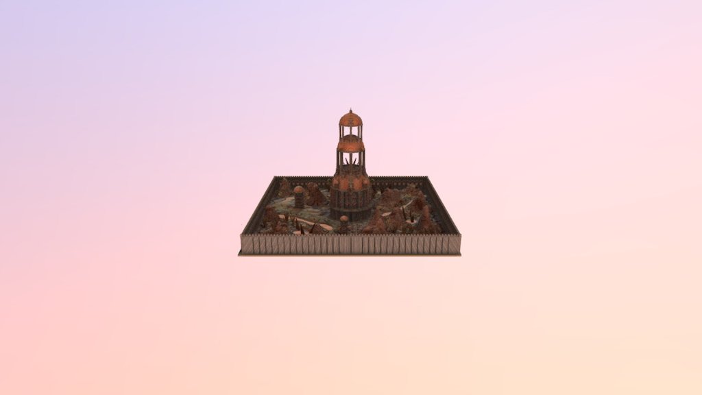 Hell-Themed Mincraft Spawn - 3D model by Ichar [a2a6a2c] - Sketchfab