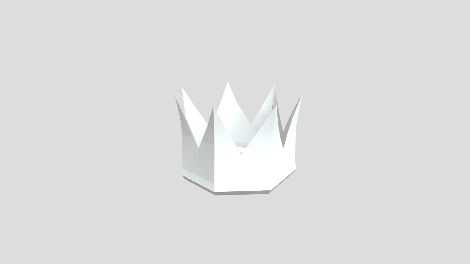 Low Poly Paper Crown - 3D model by RopeVRC [a2ab030] - Sketchfab