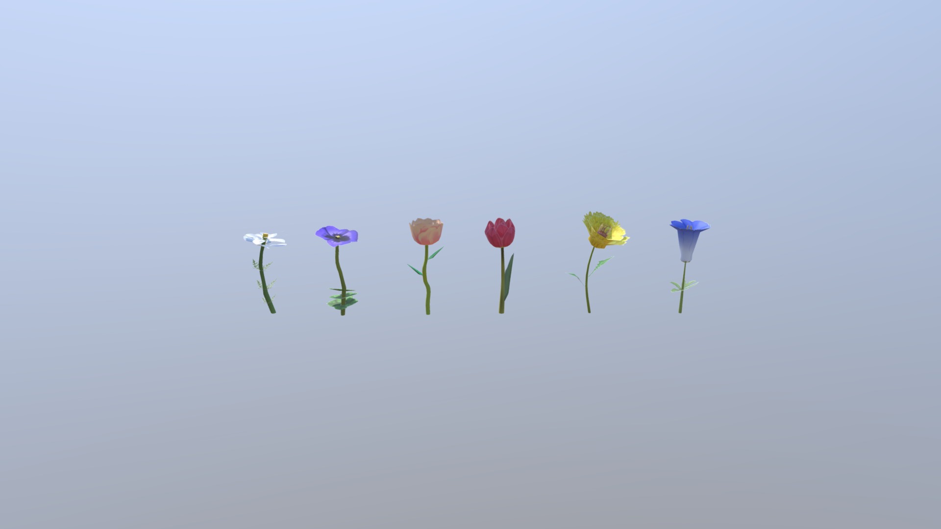 Low poly flowers - 3D model by TiagoDSP [a2ad25d] - Sketchfab