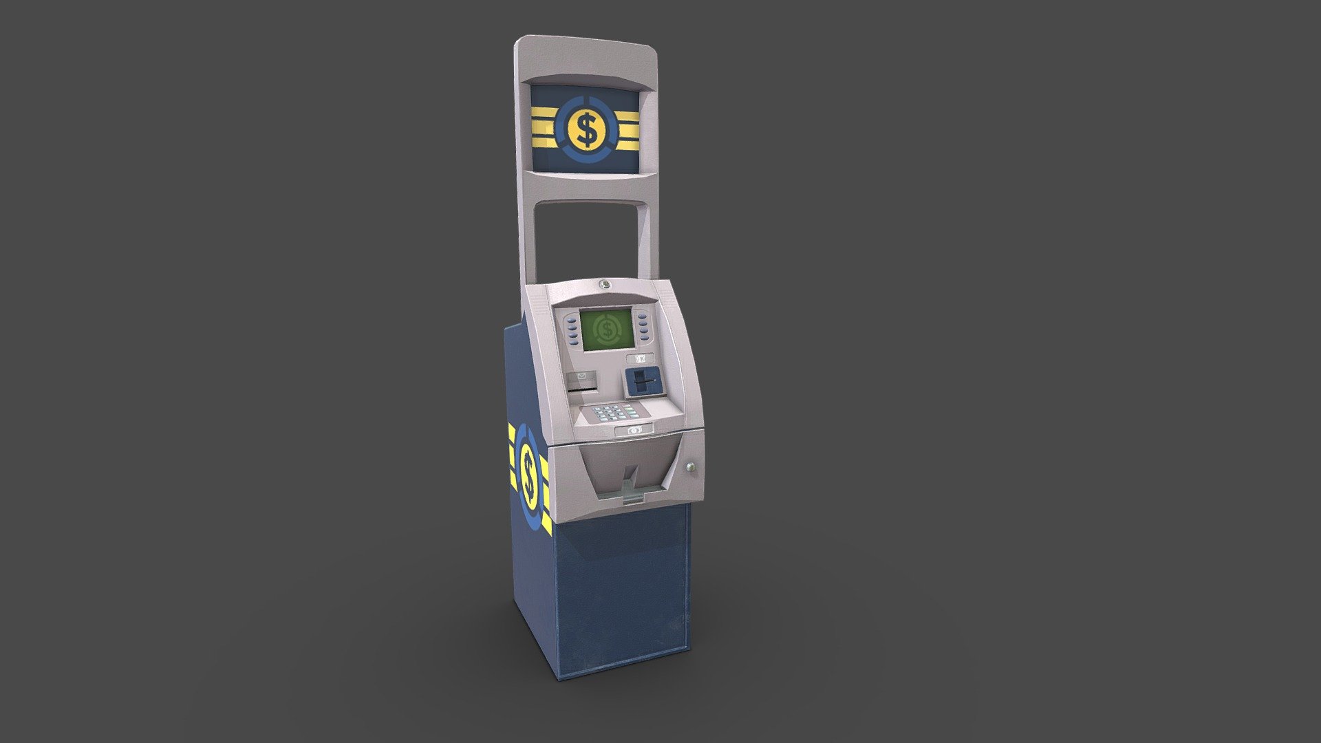 ATM Cash Machine - 3D model by Evan Hiltz (@evan.hiltz) [a2ae626 ...