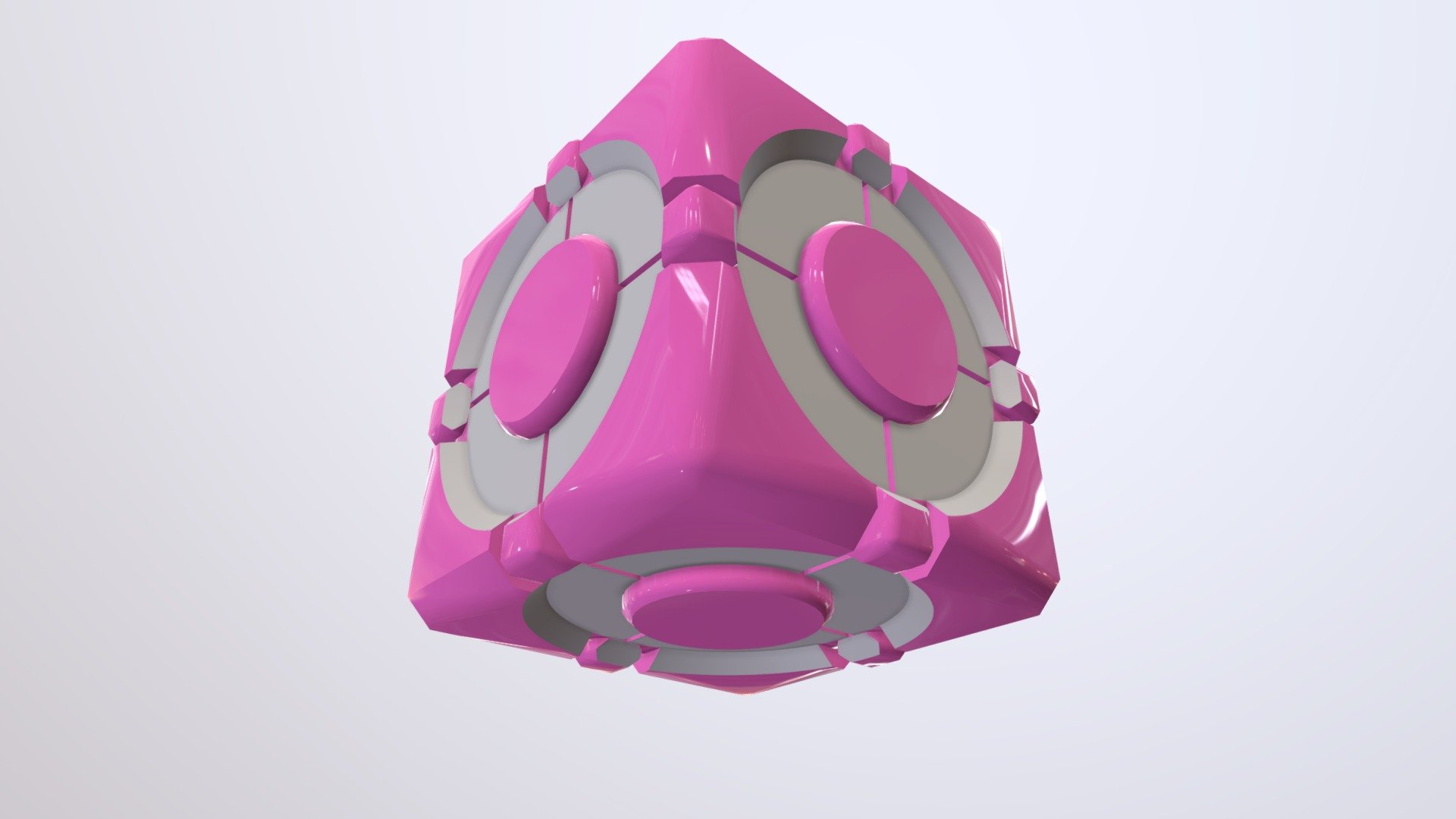 Compnion Cube - 3D model by Abhishek razy (@abhishekrazy) [a2b00ed ...