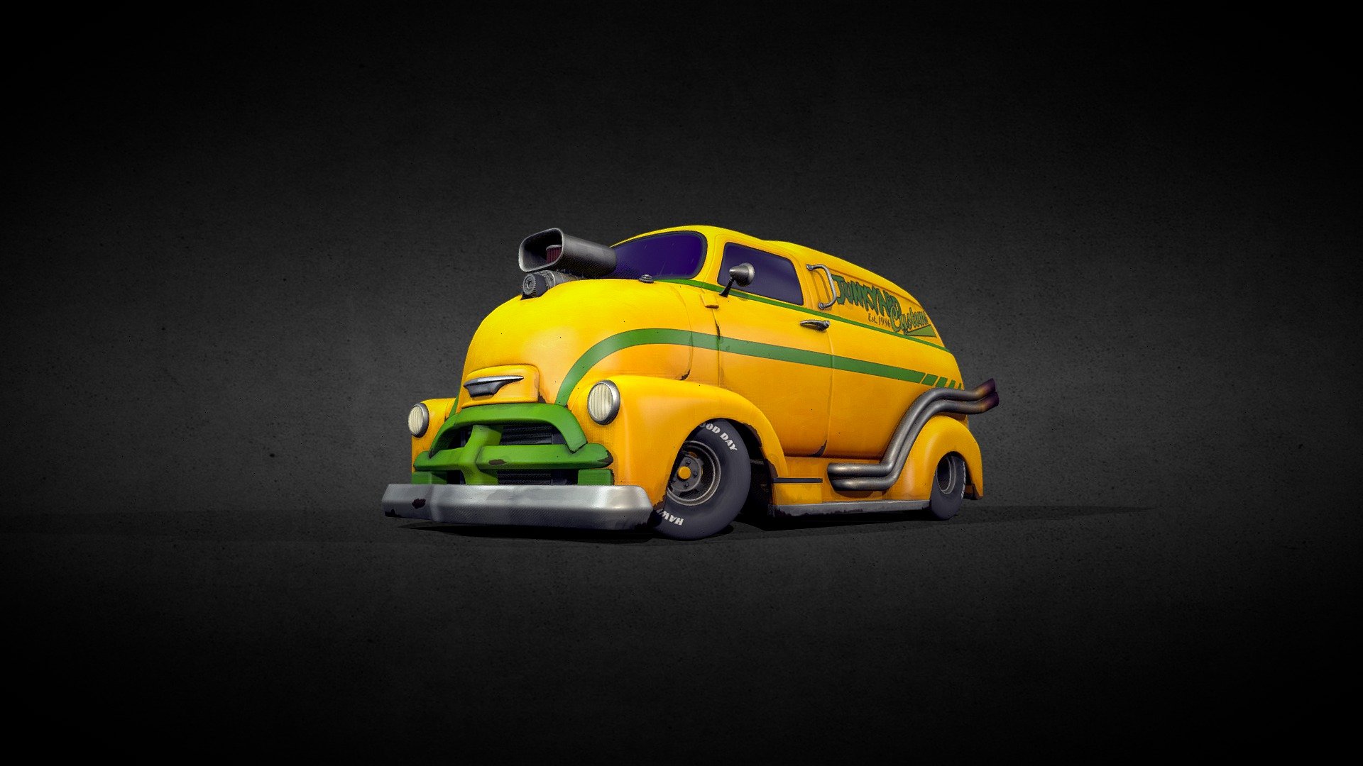 Classic Van Customized - 3D model by mck (@milosz.ck) [a2b1121] - Sketchfab